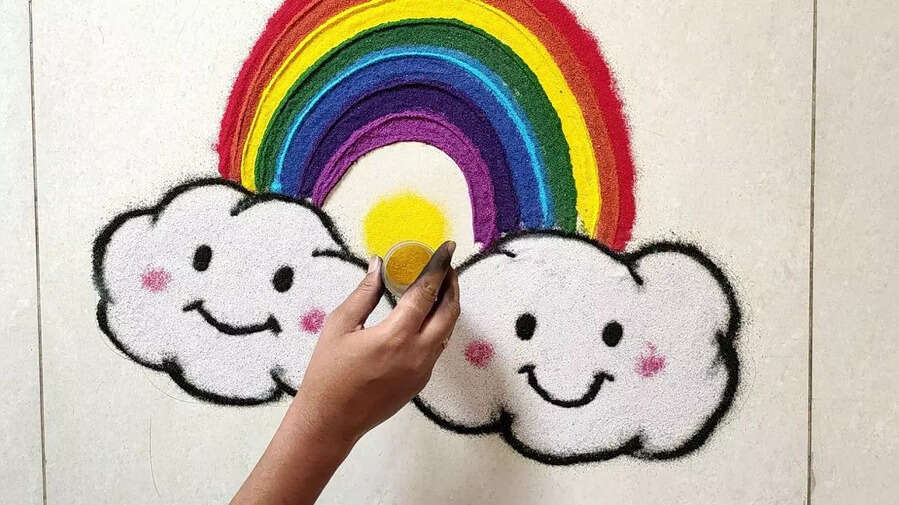 Children's Day 2024 Rangoli Designs (बाल दिवस की रंगोली फोटो): Happy ...