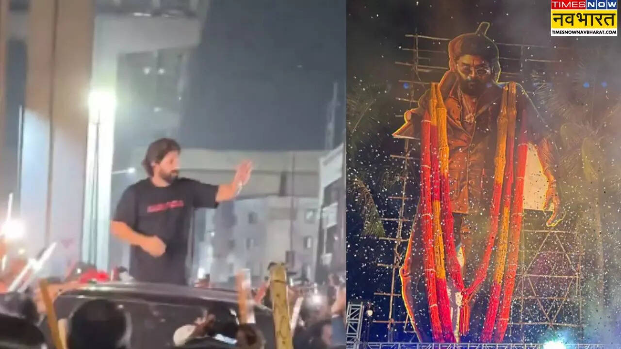 pushpa 2 the rule allu arjun biggest cutout in the history fans craze ...