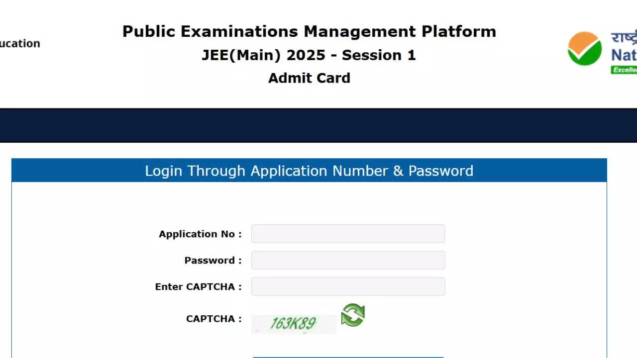 JEE Main Admit Card 2025 Released (जेईई मेन का एडमिट कार्ड जारी): Download JEE Main Session 1 ...