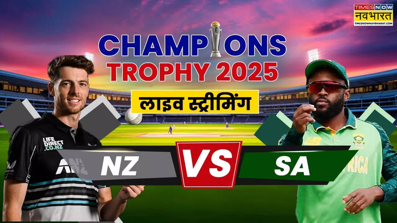 NZ vs SA ICC Champions Trophy 2025 Semi Final Match Live Score Streaming Today Match in Hindi ...