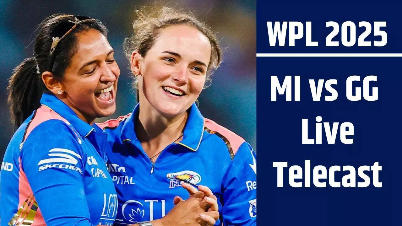 MI vs GG WPL 2025 Match Live Score streaming Today Match in hindi: where to watch Mumbai Indians ...