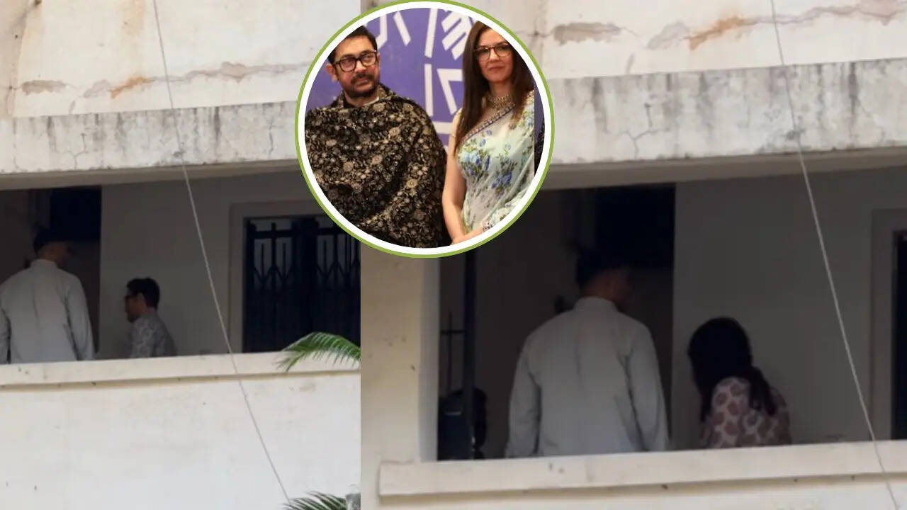 aamir khan spotted with gf gauri sprat and junaid khan outside reena ...