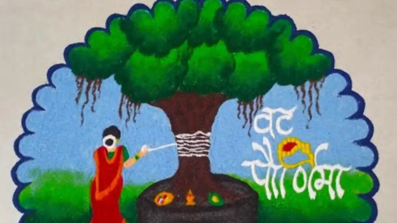 vat purnima rangoli designs 2025 : latest, easy, beautiful and simple ...