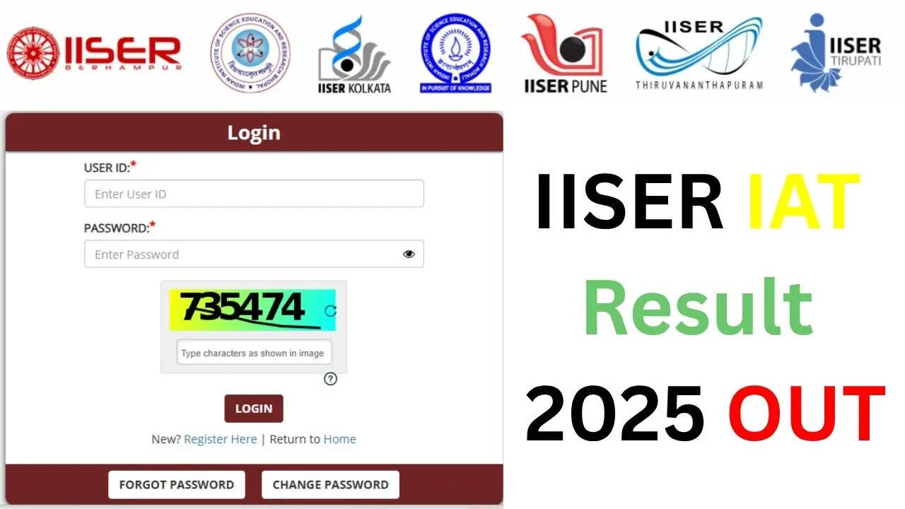 IISER IAT Result 2025 Declared at iiseradmission.in check here counseling date | Times Now Navbharat