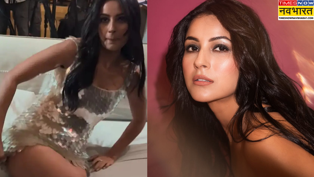 shehnaaz gill scolds paparazzi for capturing her oops moment see video here - शॉर्ट ड्रेस पहन ...