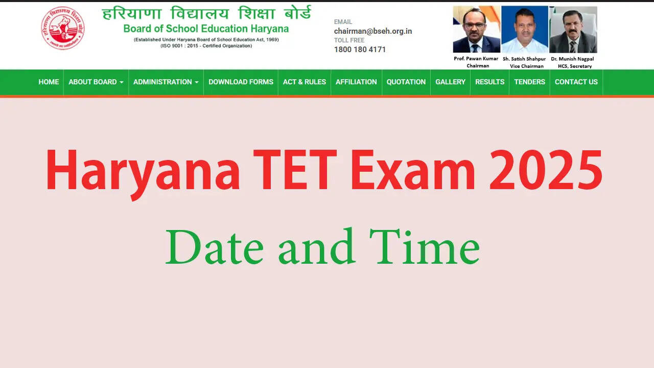 Haryana tet exam 2025 date and time read security instruction before going to exam hall bseh ...