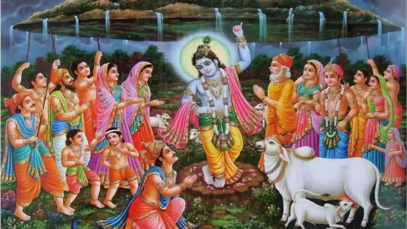 Happy Govardhan Puja Wishes Image in Hindi: गोवर्धन पर्वत का पूजन हो ...