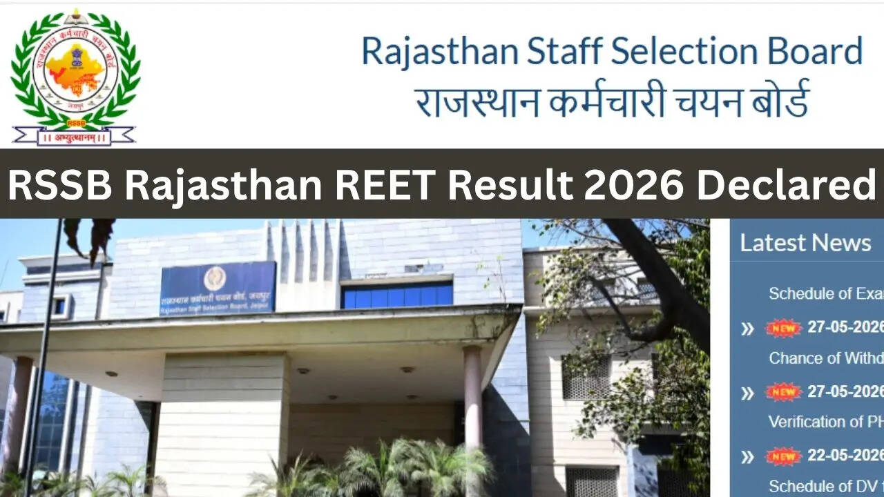 Rajasthan REET Result 2026 Declared: On rssb.rajasthan.gov.in Check ...