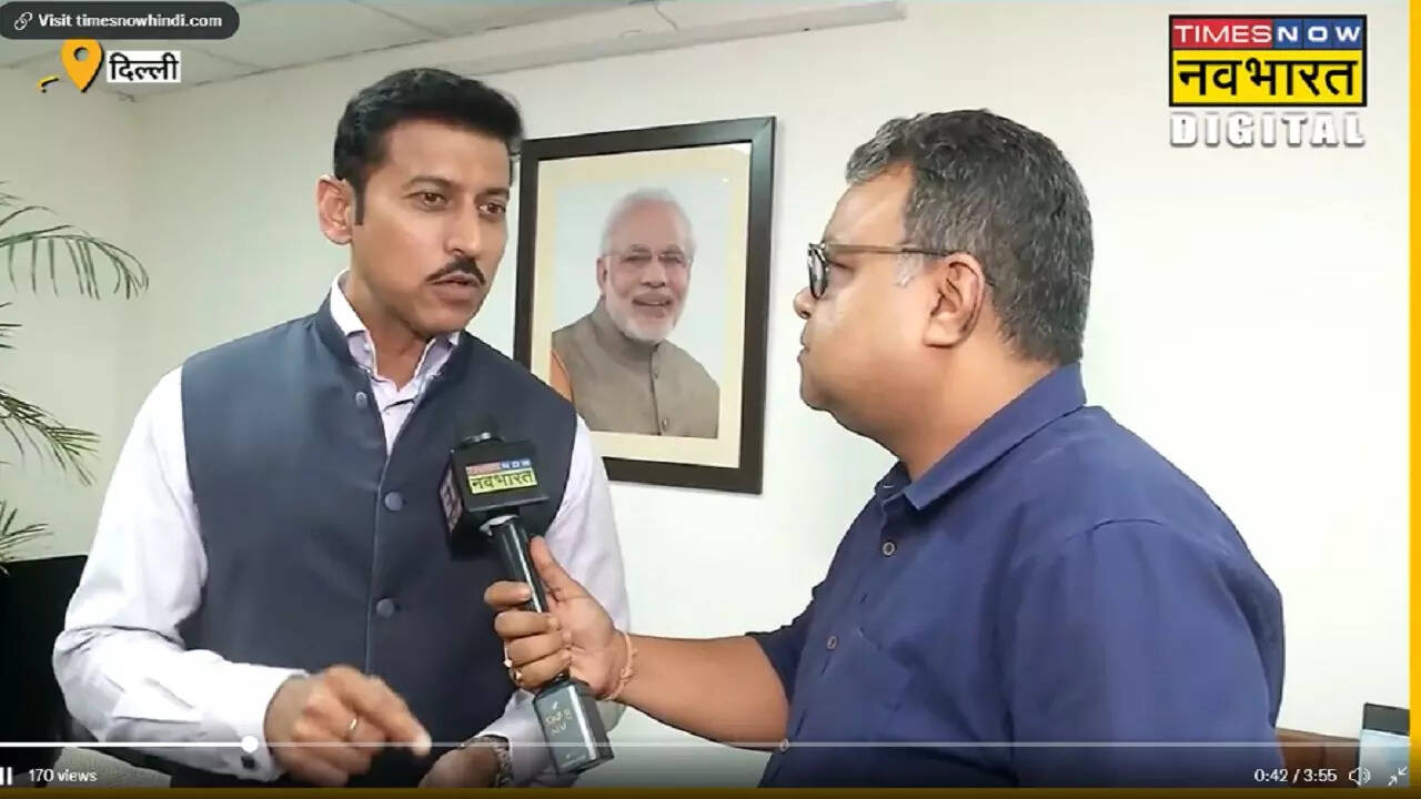 BJP MP Rajyavardhan Singh Rathore Slams Ashok Gehlot, says, He should ...
