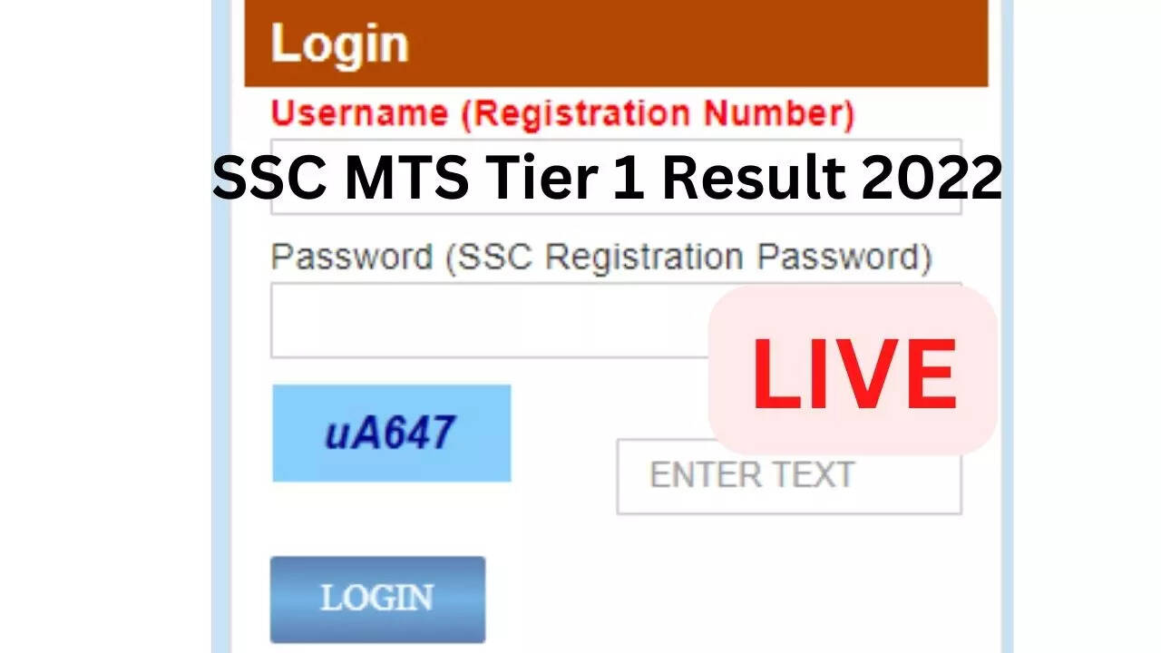 SSC MTS Result 2022 Updates Sarkari Result 2022 SSC MTS Tier 1 Result ...