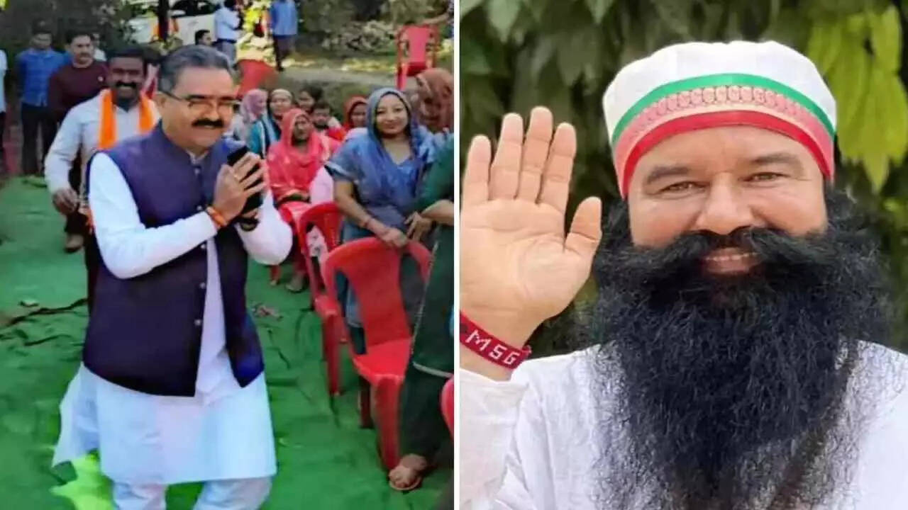 himachal bjp leader at ram rahim satsang ahead of polls says aapse ...