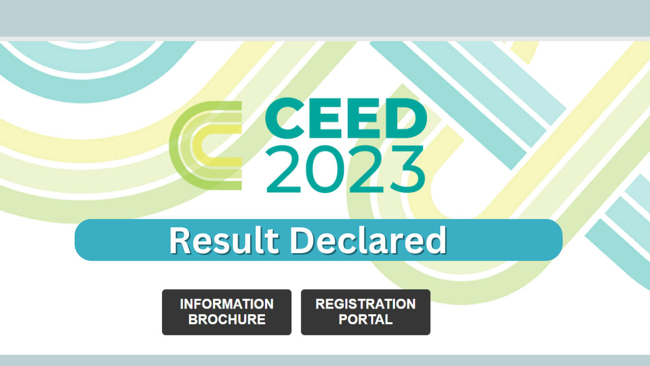 CEED 2023 Result Declared at ceed.iitb.ac.in check here direct link ...